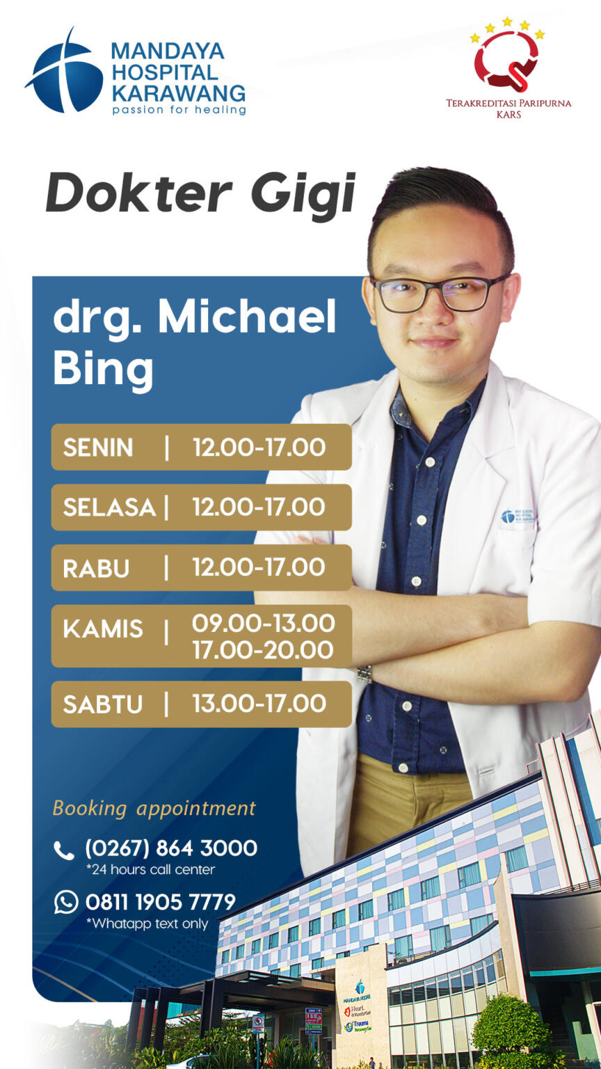 Jadwal Dokter Gigi Karawang Terbaru | drg. Michael Bing - Mandaya ...